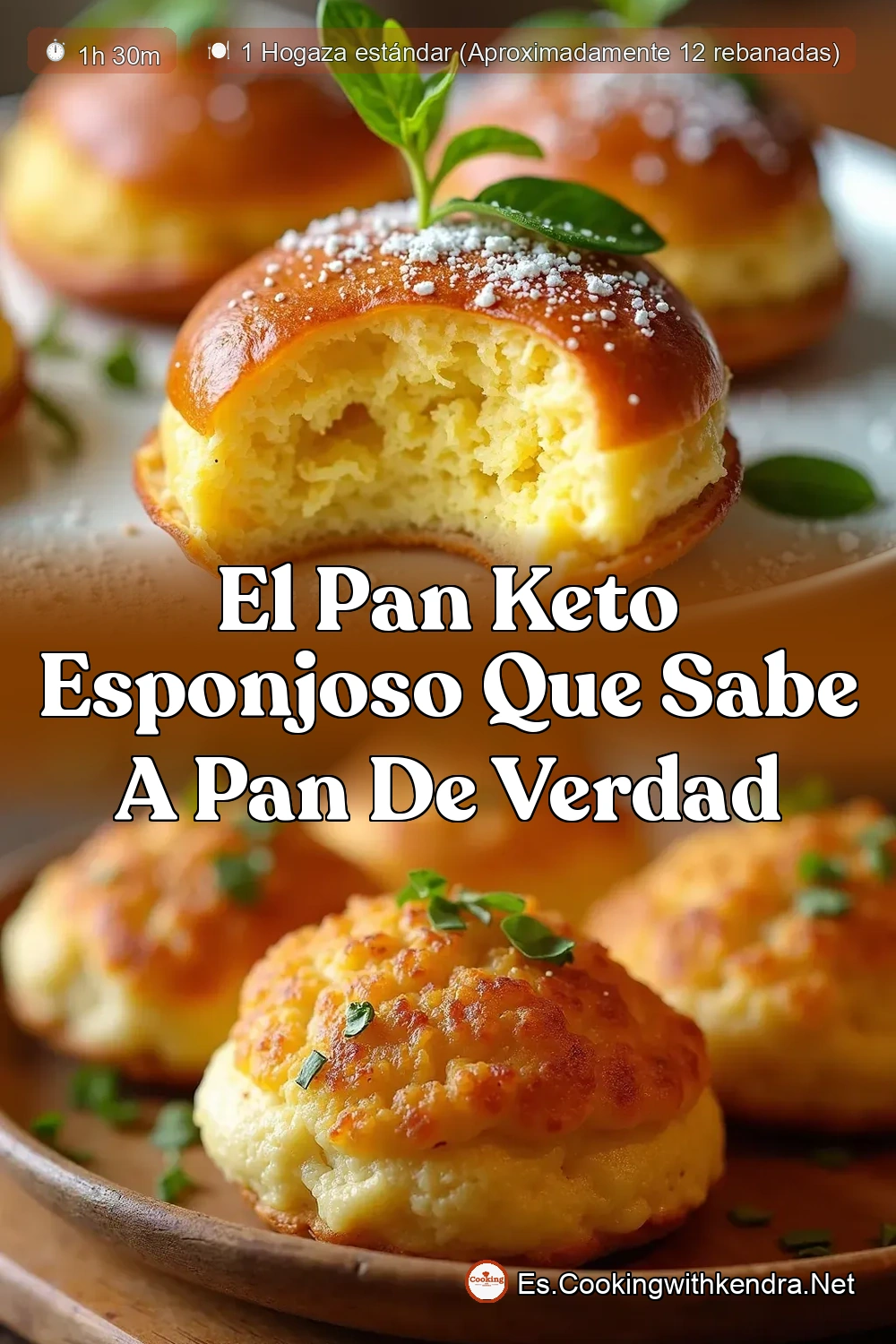 Pan Keto Esponjoso Receta de Pan Bajo en Carbohidratos