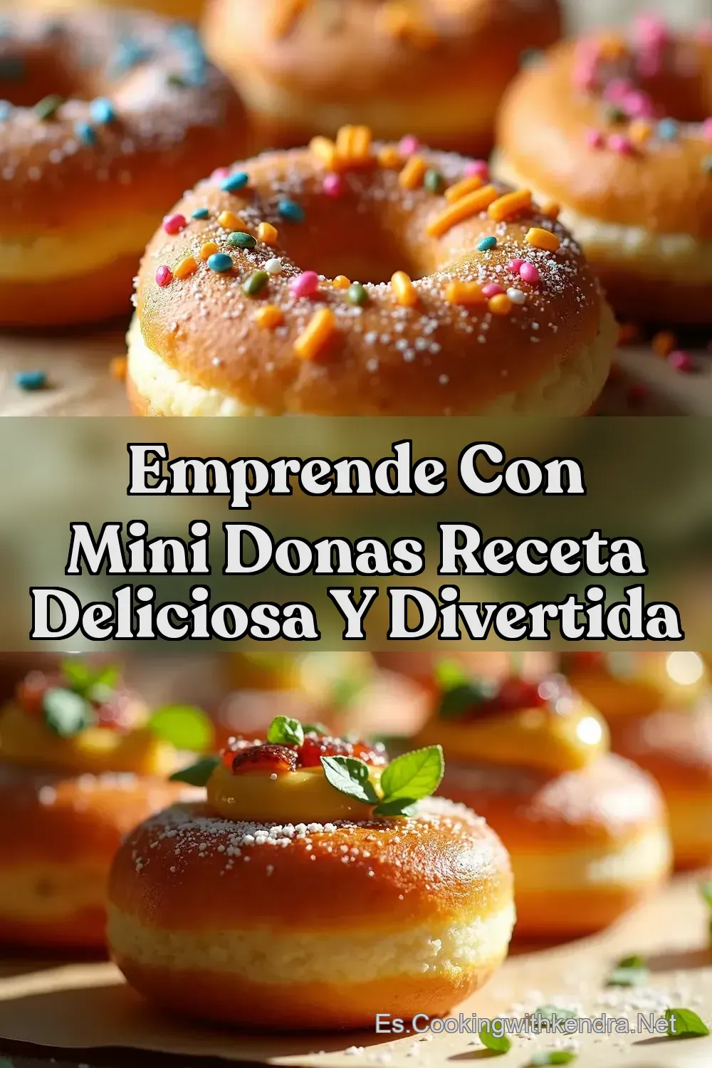 Mini Donas para Emprender Receta Casera y Toppings…